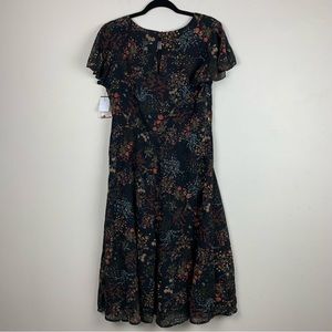 Modcloth | Dresses | Modcloth Embellished To Perfection Black Ditzy ...